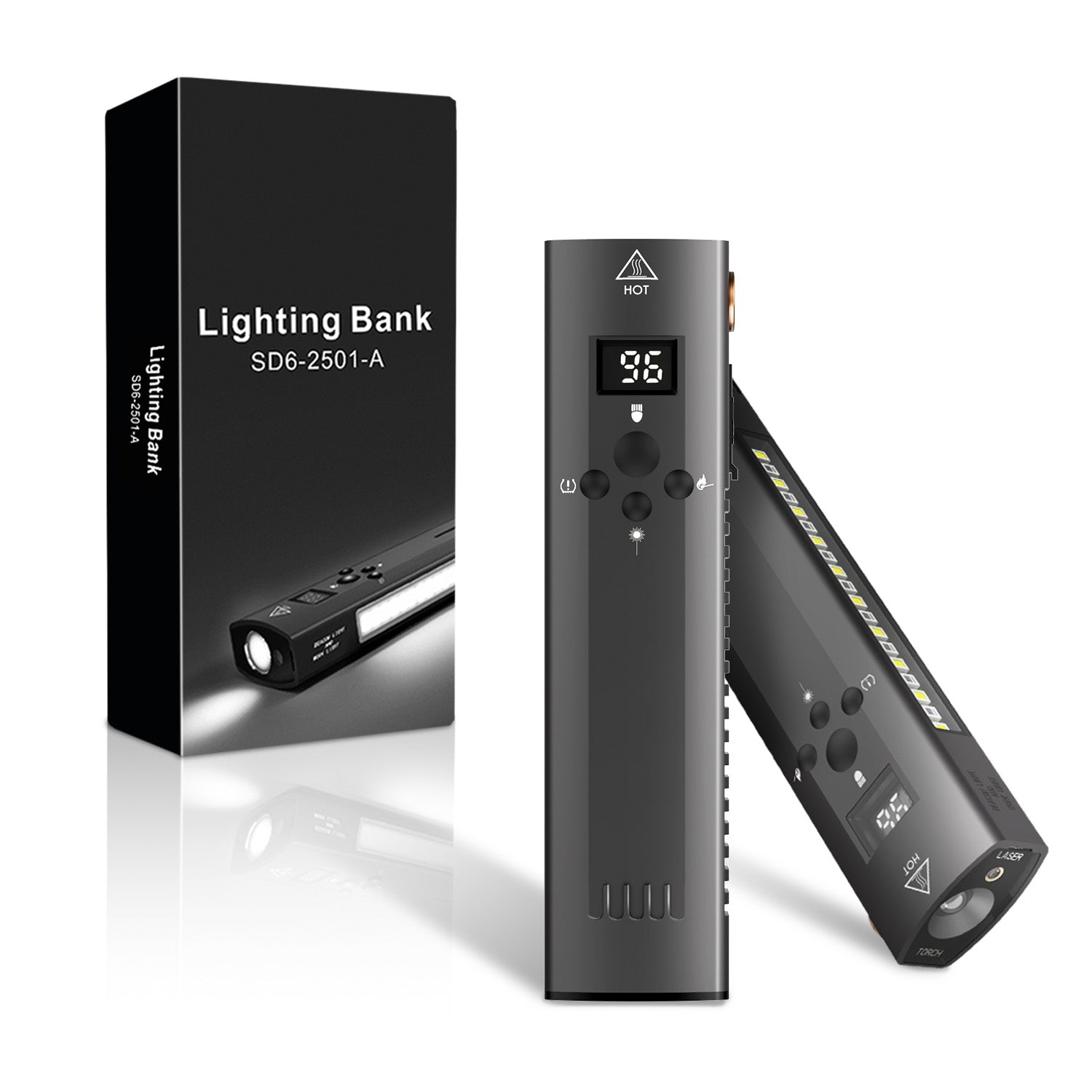 Multi-Functional Lighting Bank LED Flashlight Power Bank with Emergency ...