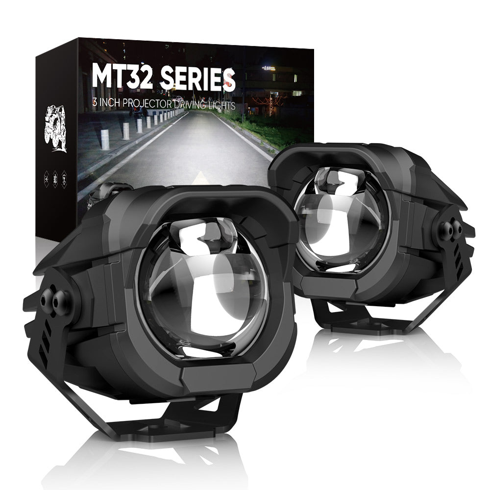 MT32 3 Inch Motorcycle Projector Driving Light 45W 6000K IP67 – CN360 LED