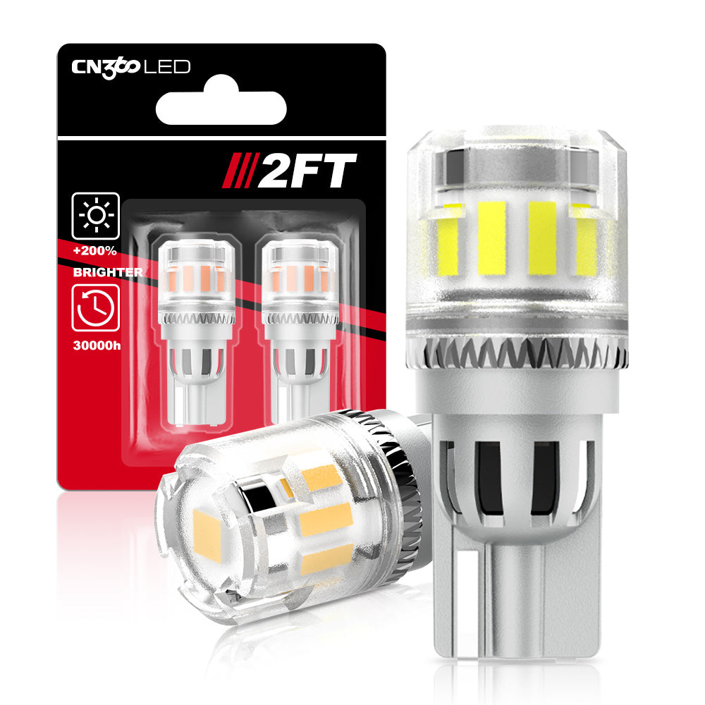2FT13 T10 LED Bulb 4014 3030 SMD Interior License Plate Light 12V ...